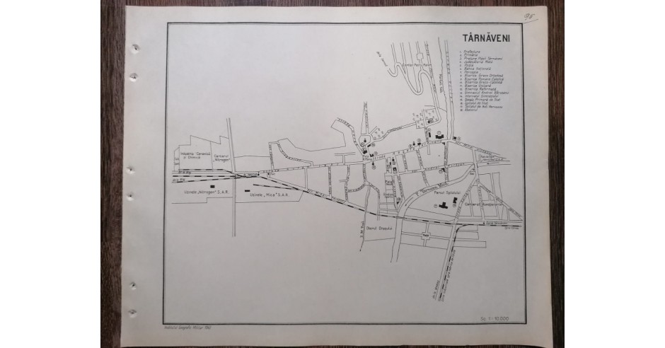 Harta Tarnaveni 1943 | arhiva Okazii.ro