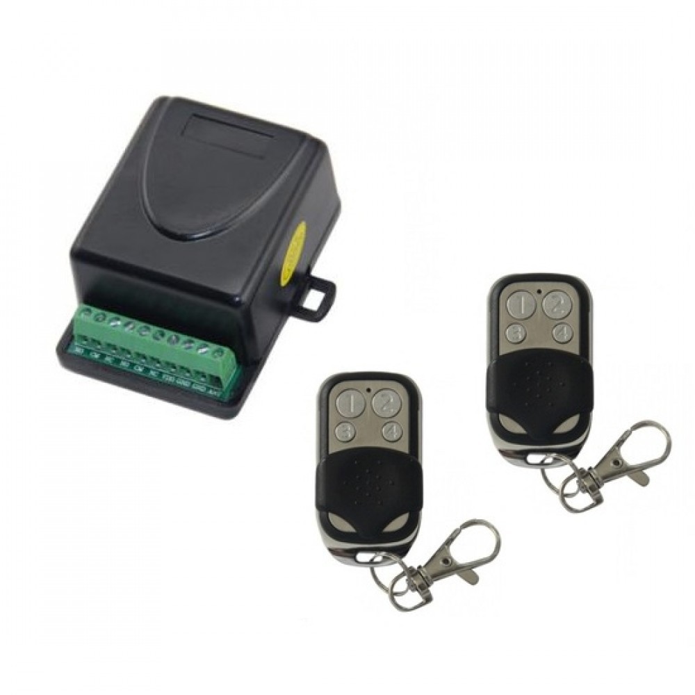 Modul receptor + 2 telecomenzi kit automatizare poarta usa usi garaj ...