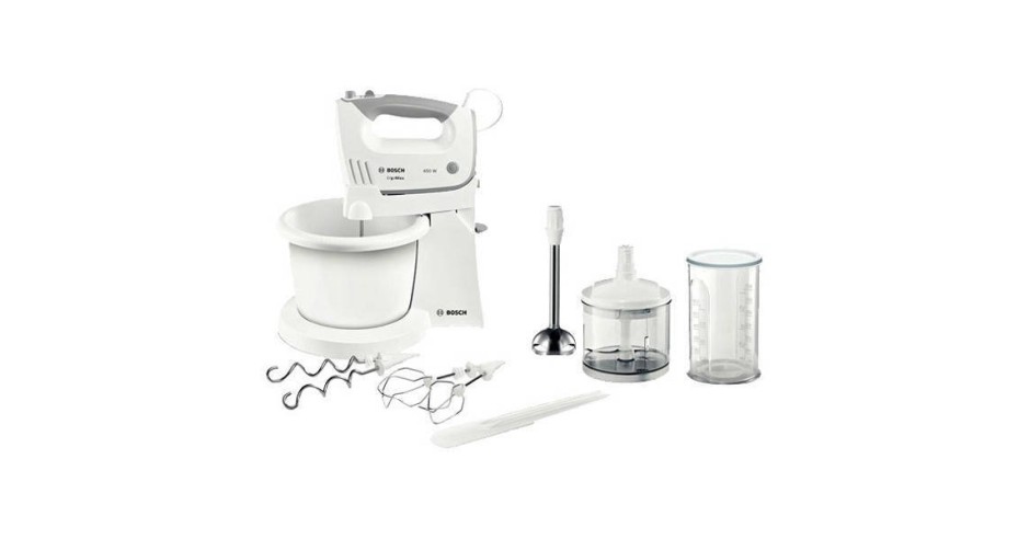 Mixer cu vas Bosch MFQ36490 5 Turbo viteze 450W Alb | arhiva Okazii.ro