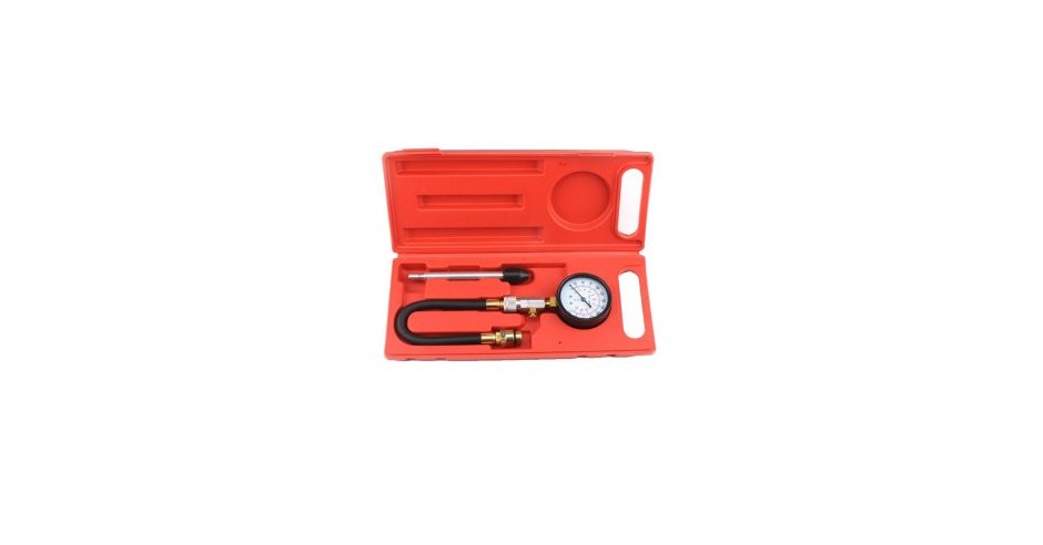 Set tester compresie pentru motor Diesel, manometru, 2 piese, Oem ...