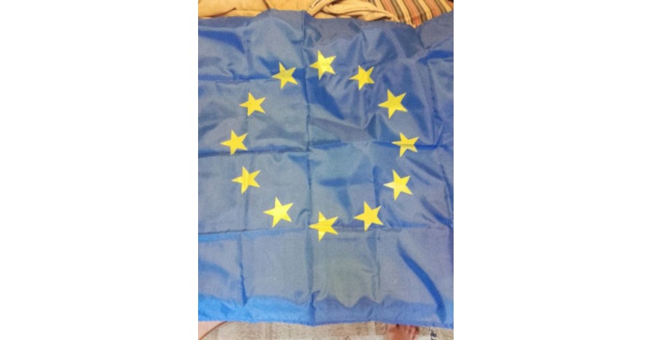 STEAG,DRAPEL UE DE EXTERIOR/interior-0,90 m/1,50 m,flag/steagul Uniunii ...