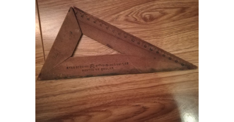 1962 Echer ?colar lemn, comunism, pionier, epoca de aur, instrumente ...