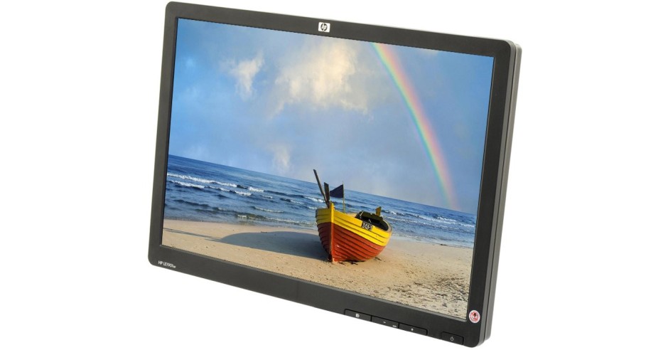 Monitor 19 inch LCD, HP LE1901W, Black, Fara Picior, Display Grad B ...