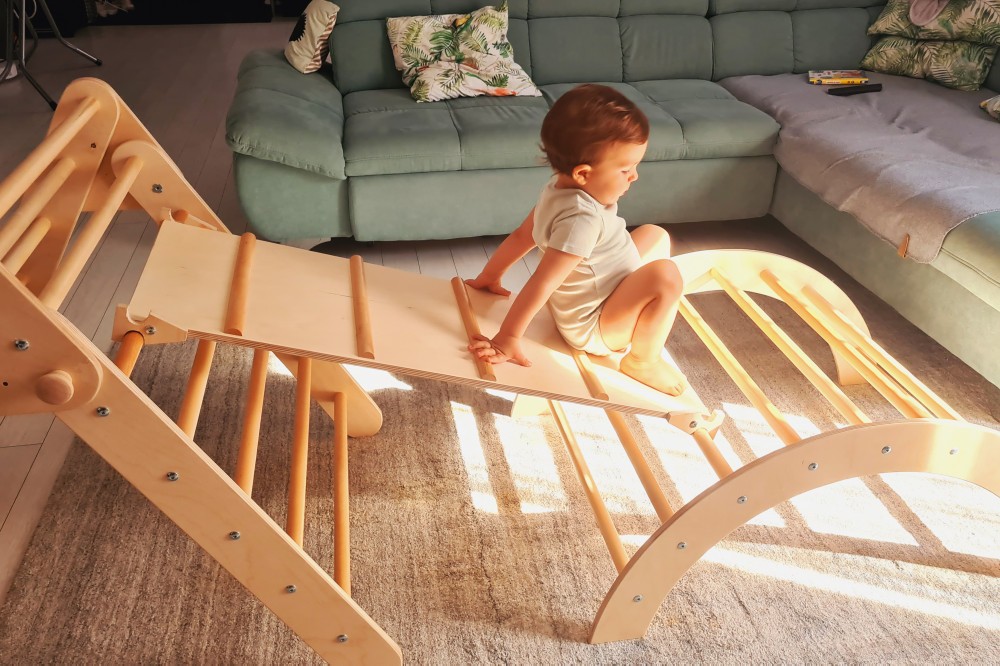 Triunghi Pikler de catarare +rampa+ semicerc, Pikler triangle, Pickler ...