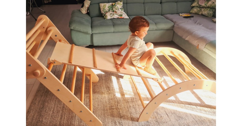 Triunghi Pikler de catarare +rampa+ semicerc, Pikler triangle, Pickler ...