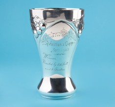 Pocal,pahar mare argint masiv!550 ml!Factura si certificat expertiza ...