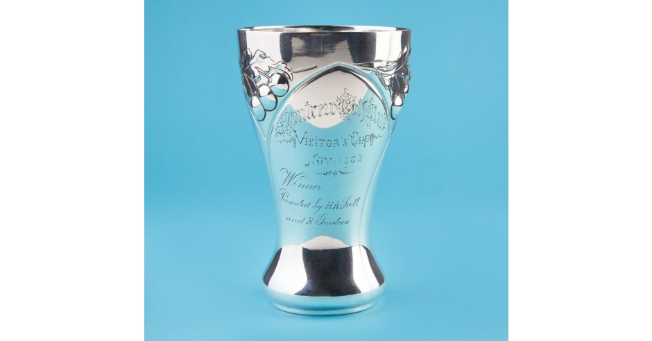 Pocal,pahar mare argint masiv!550 ml!Factura si certificat expertiza ...