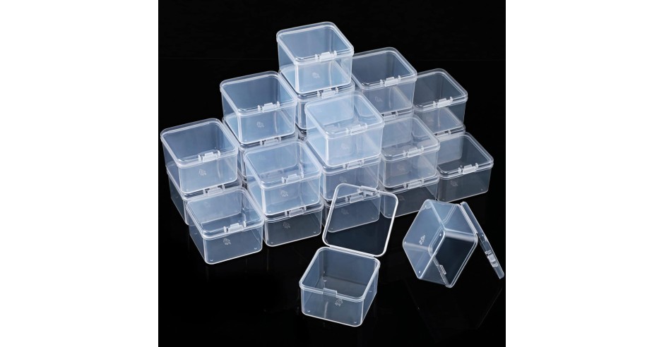 48 pachete de containere mici din plastic transparentă Cutie de ...