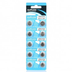 Baterii LR44 A76 AG13 1.55V Suncom Set 10 Bucati | arhiva Okazii.ro