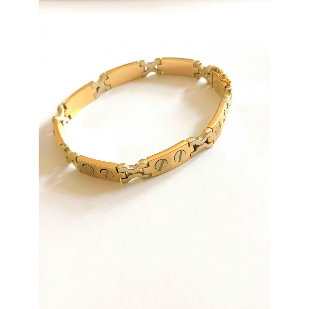 BRATARA AUR 14 k 25 gr GR MODEL TIP CARTIER , UNISEX 19.2 CM, 14 carate ...