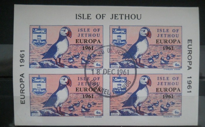 1961 INSULA JETHOU , POSTA LOCALA,BLOC PASARI, Stampilat | Okazii.ro