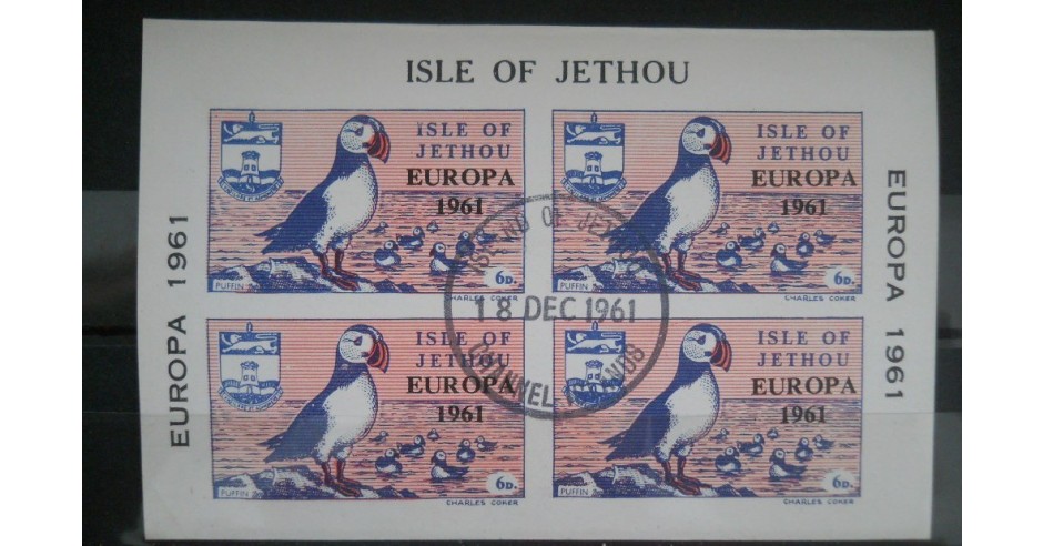 1961 INSULA JETHOU , POSTA LOCALA,BLOC PASARI, Stampilat | Okazii.ro