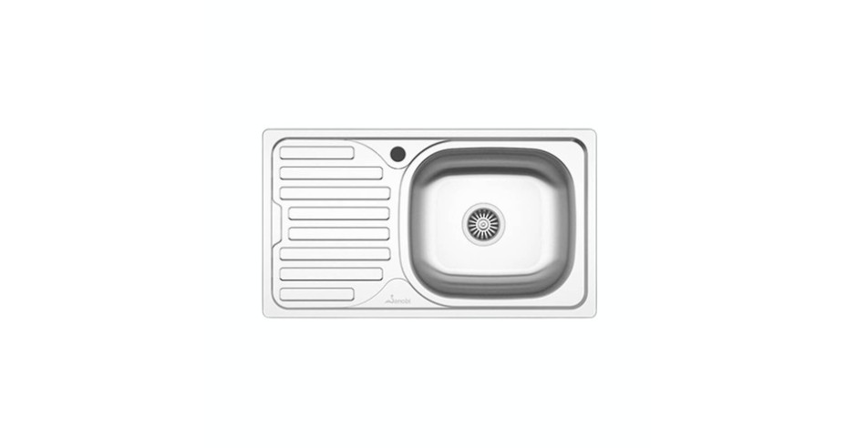 Chiuveta pentru Bucatarie Sanobi, Inox Alimentar, 760x435 mm, Orientare ... Chiuveta pentru Bucatarie Sanobi, Inox Alimentar, 760x435 mm, Orientare ...