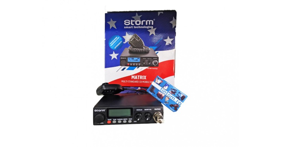 Statie Radio CB Storm Matrix 20 * Model nou 2025 * 12V – 24V ASQ ...