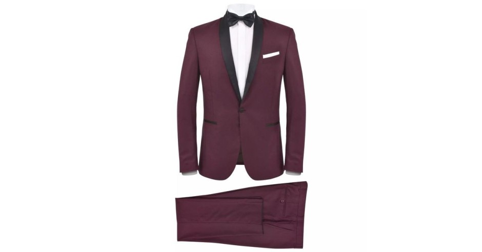 Frac/Costum de seara barbatesc, 2 piese, marime 56, burgundy | arhiva ...