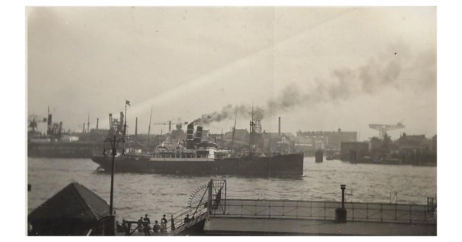 B1258 Nava maritima transatlantic perioada interbelica poza veche ...