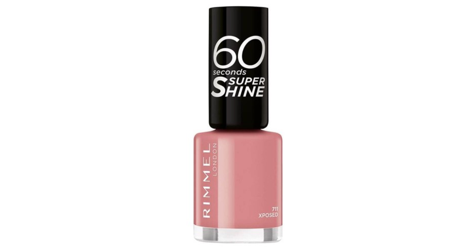 Lac de Unghii Rimmel London 60 Seconds 711 Xposed, 8 ml, Roz, Lac de ...