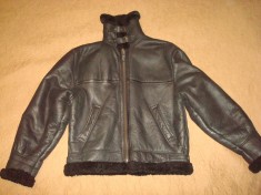 Cojoc barbati, model aviator/pilot TYPE B 3/ AIR FORCE/blana/negru ...