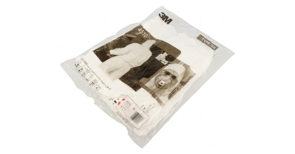 Combinezon Protecție XL Alb cu Hota, 3M | Okazii.ro