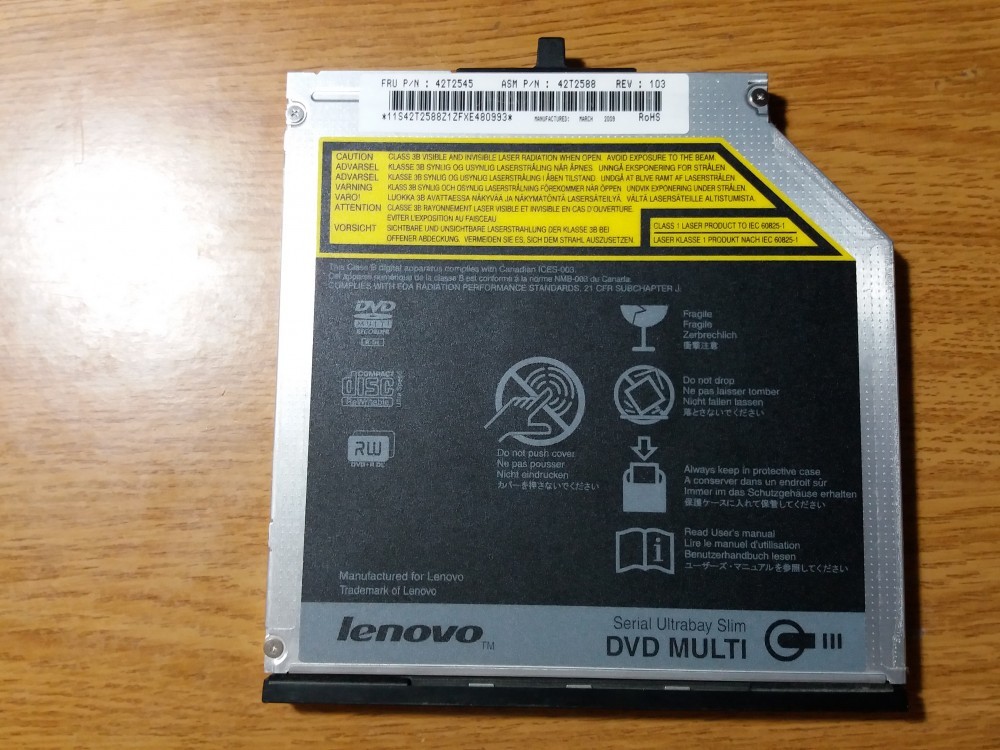 36.Unitate optica laptop - CD/DVD-RW - Lenovo Hitachi/LG GSA-U20N ...