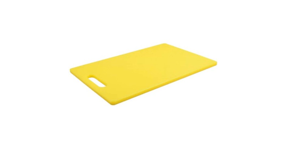 Tocator Plastic cu Maner, Galben, Planseta Plastic pentru Tocat, Suport ...