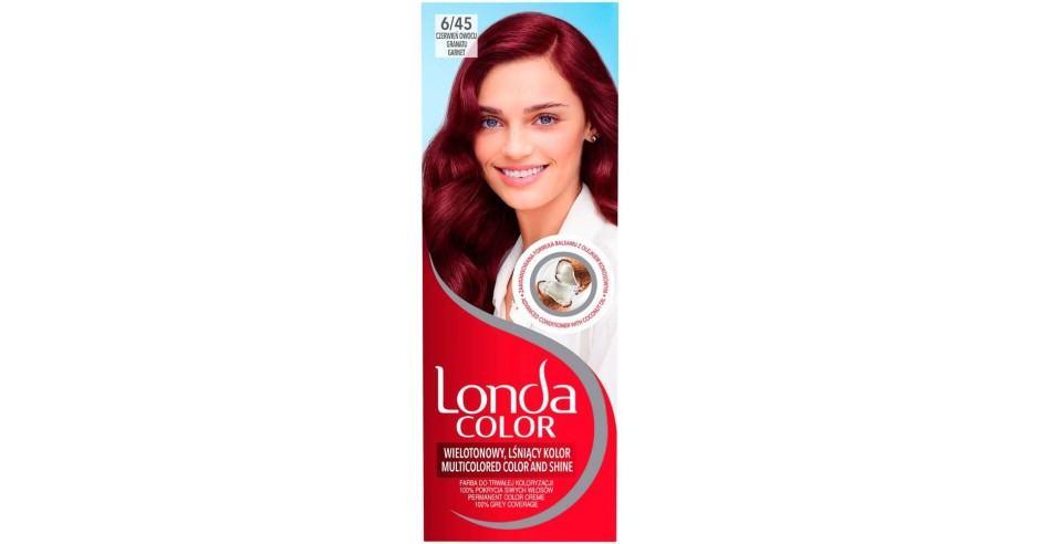 Vopsea de Par Permanenta Londa Color Blend 6/45, 110 ml, Garnet, Vopsea ...