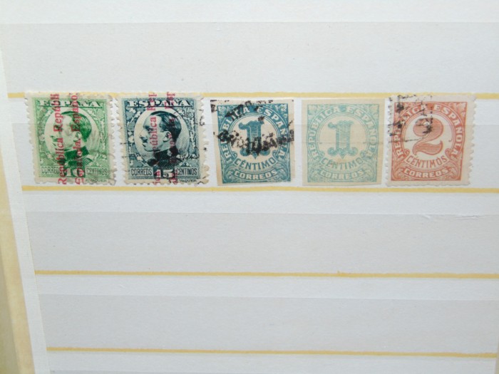 LOT TIMBRE VECHI SPANIA 5 VALORI STAMPILATE, Stampilat | Okazii.ro