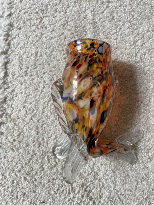 Peste din sticla model cupa pahar bibelou romanesc vechi perioada ...