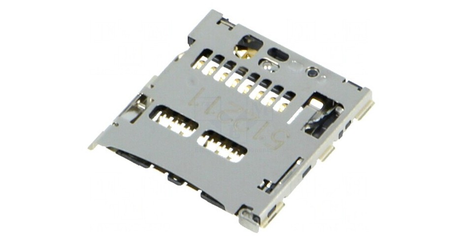 Conector pentru carduri microSD aurit SMT PIN 8 | arhiva Okazii.ro