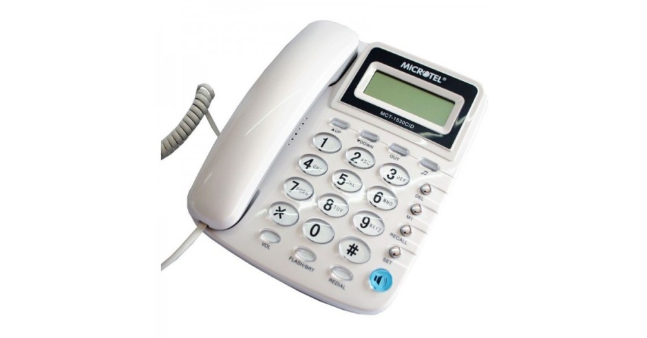 Telefon Fix Analogic cu Display Afisaj Apelant Microtel MCT1530CID | arhiva Okazii.ro