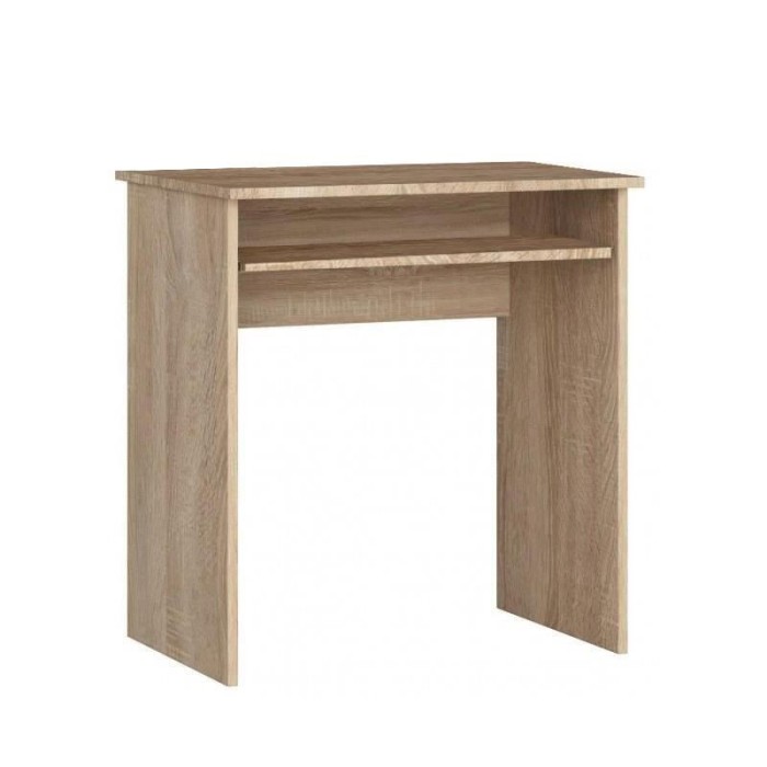 Birou calculator, placa laminata, raft tastatura, stejar, 68x51x74 cm ...