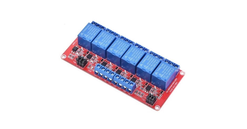 Modul Releu 6 Canale Arduino 5v Optocuplor Ttl Logic Relay Relee R