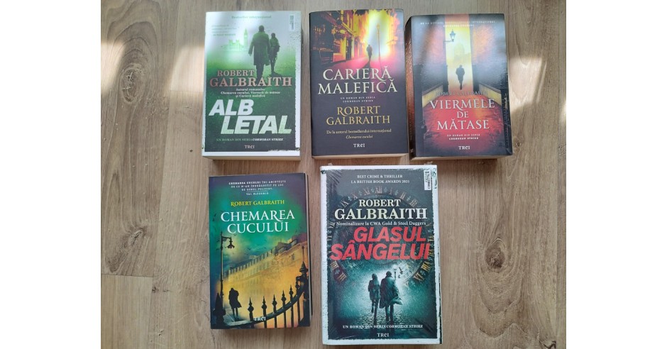 Robert Galbraith - 5 romane politiste, seria Cormoran Strike | arhiva ...