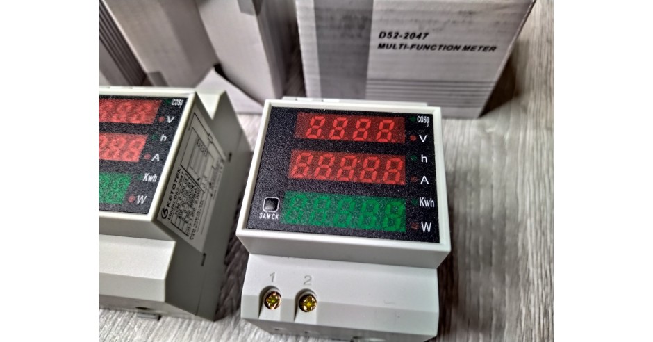 Contor Electric Ketotek AC 80-300V-100A, Voltmetru, Ampermetru | arhiva ...