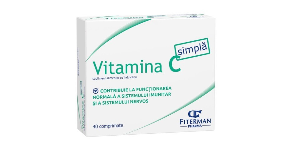 Vitamina C Simpla 180 miligrame 40 comprimate de Supt Fiterman | Okazii.ro