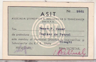 Bnk div Legitimatie ASIT - Asociatia stiintifica a inginerilor si ...