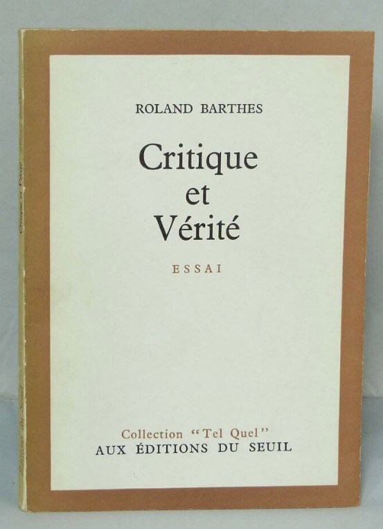 Critique et verite / Roland Barthes | arhiva Okazii.ro