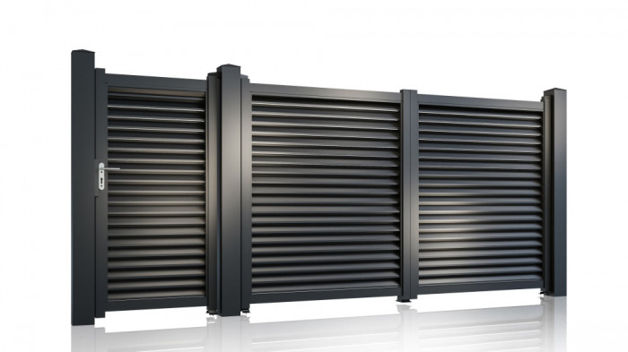 Set porti metalice din aluminiu 900x2000mm, 3500x2000mm, prefabricate ...