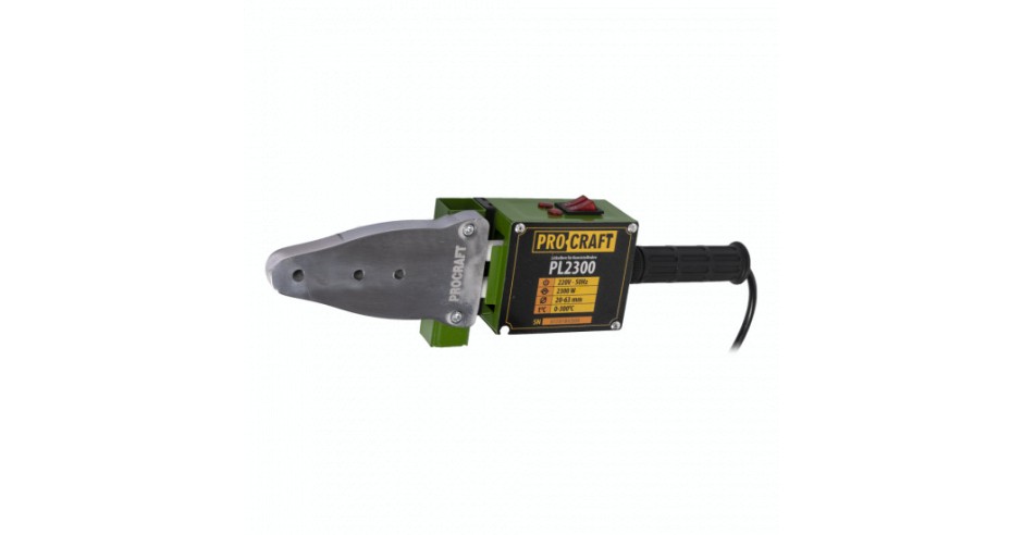 Aparat de lipit tevi Polipropilena PPR ProCraft PL2300, 2300 W, 300 grade C, trusa cu 6 bac-uri ...