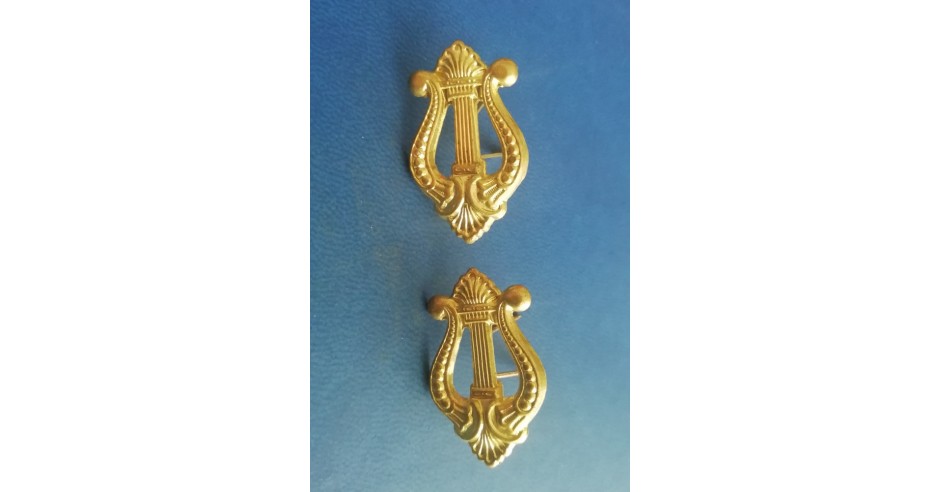 S 25 - semne de arma - metalice - muzica militara - aurii | Okazii.ro