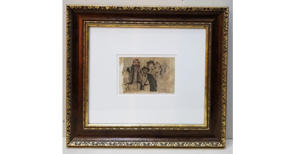 IOSIF ISER (1881-1958) - COMPOZITIE CU PERSONAJE | arhiva Okazii.ro