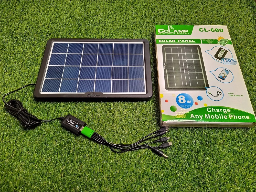 Panou solar portabil CcLamp CL-680 6V 8W 1.3A Port multi usb ip65 ...