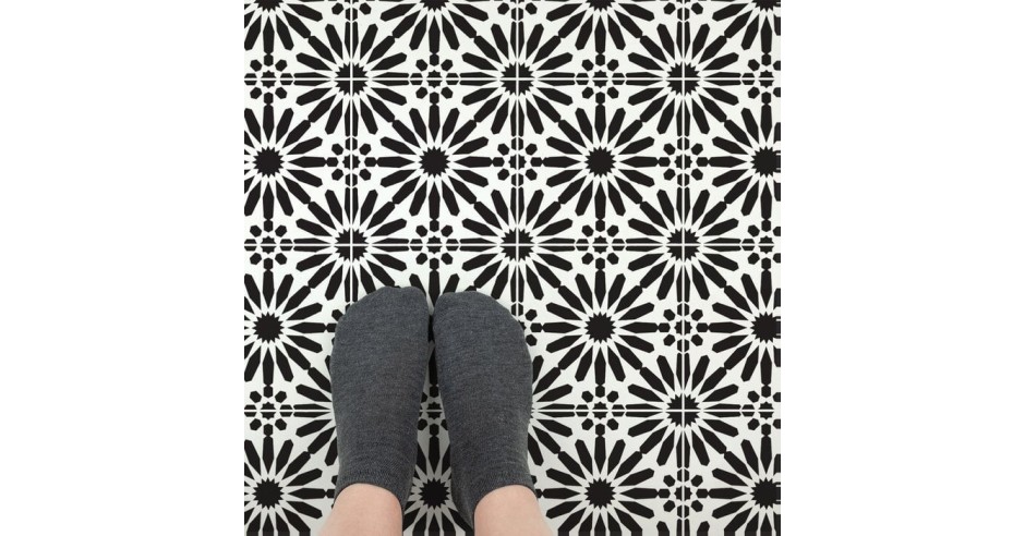 Sablon Perete vopsire, tencuiala 0.7mm Nilah Tile Stencil Refolosibil ...