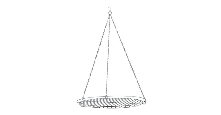 Grilaj, grill, pentru gratar, rotund, cu lant, 60 cm, Perfect Home ...