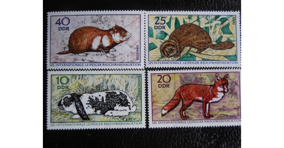 Serie timbre fauna animale nestampilate Germania DDR timbre filatelice ...