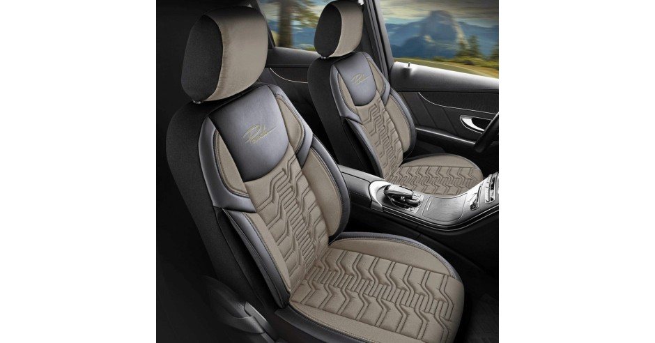 Set Huse Scaune Auto pentru Mercedes-Benz C-Class - Panda Berlin, bej ...