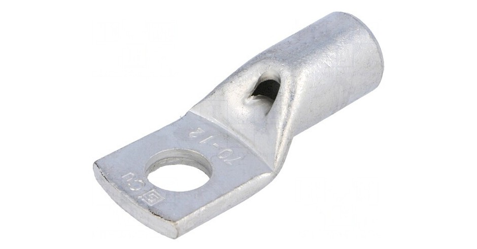 Vârf Inelar Tubular M12 Crimpat pe Cablul Cositorit 70mm2 | Okazii.ro