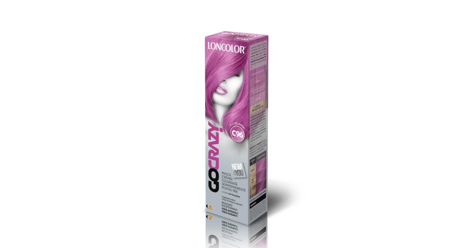 Vopsea Crema de Par Semipermanenta, LONCOLOR Go Crazy C96, Cyclamen ...