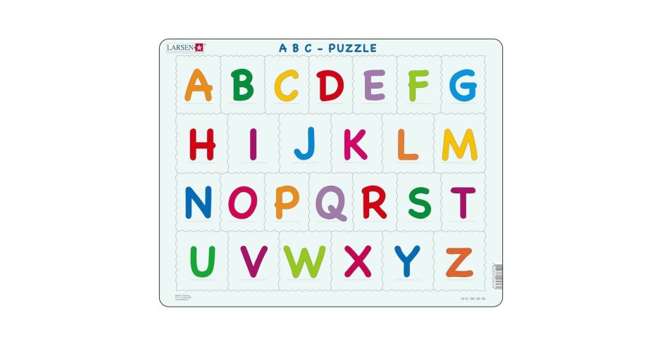 Puzzle Alfabetul Limbii Engleze, 26 piese Larsen LRLS13-GB | arhiva ...
