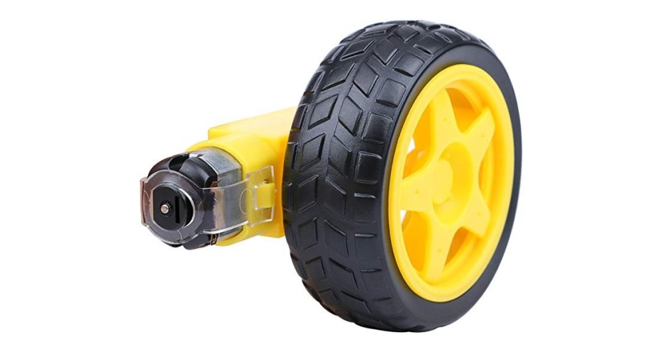 Motor cu reductor + roata pentru robot masinuta proiect / Car Arduino ...